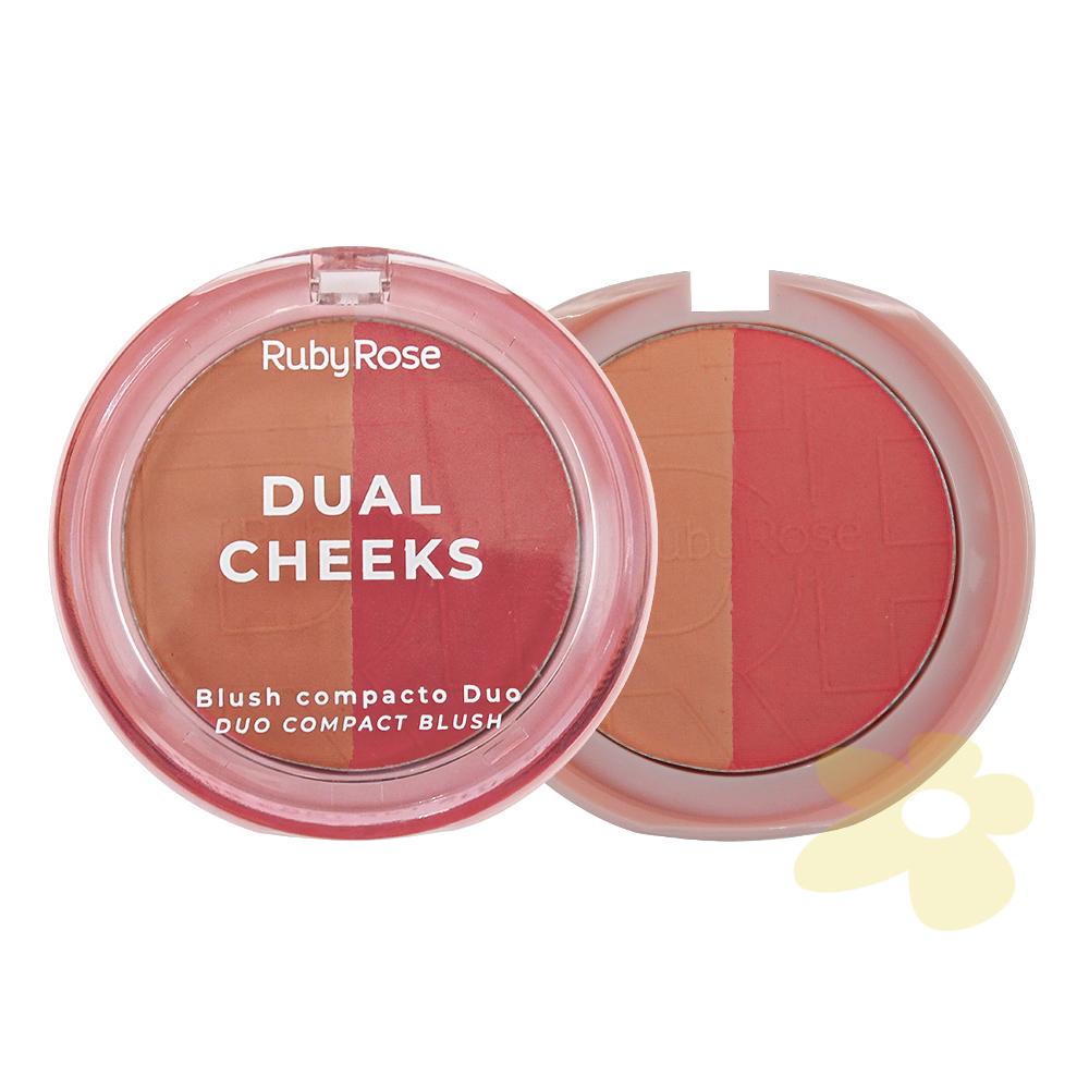 Blush Compacto | Dual Cheeks | Ruby Rose | Florenza - Florenza